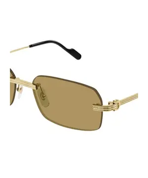 Cartier Rimless Rectangular Sunglasses
