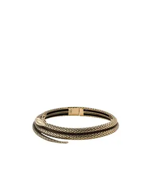 Chloé Antique Gold Snake-shaped Bracelet - Yellow