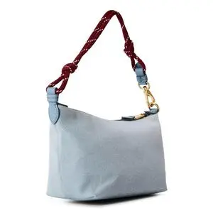 Miu Miu Textured Logo Clutch Bag - Gray