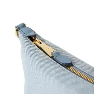 Miu Miu Textured Logo Clutch Bag - Gray