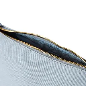 Miu Miu Textured Logo Clutch Bag - Gray