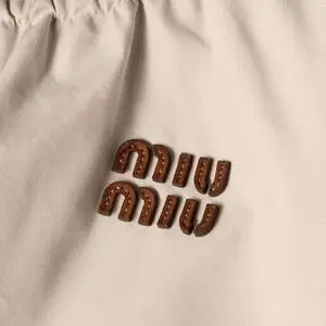 Miu Miu Panama Mini Dress - Nude