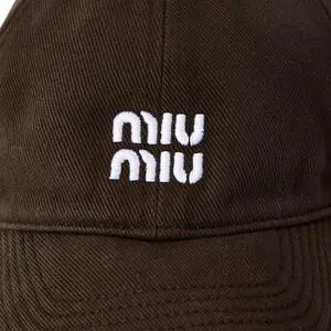 Miu Miu Solid Color Baseball Cap