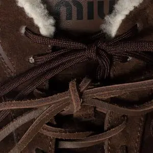 Miu Miu Suede And Shearling Sneakers