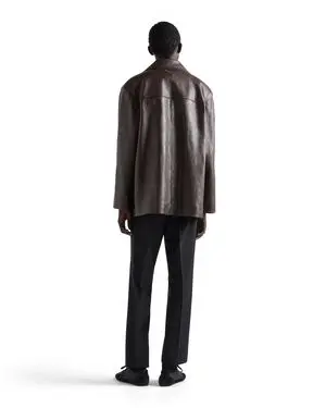 Prada Nappa Leather Caban Jacket