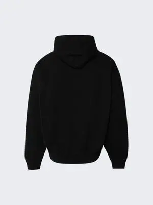 Vetements Embroidered Front Zip-up Hoodie Washed