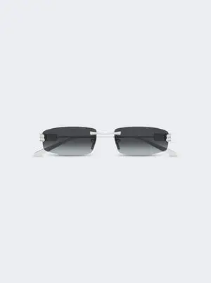 Balenciaga Rimless Sunglasses - Silver