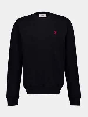 AMI Paris Cotton Sweatshirt - Black