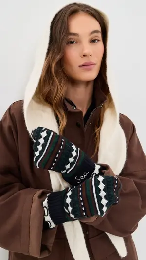 Sea Patton Knit Mittens