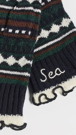 Sea Patton Knit Mittens