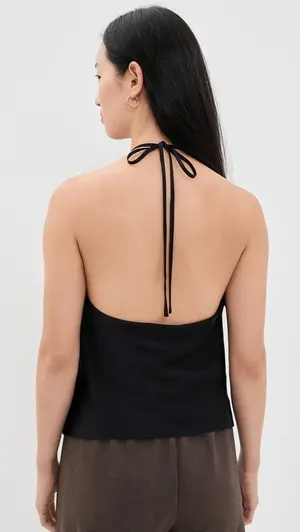 Donni. The Silk Halter Top
