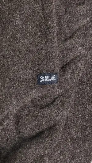 Sea Cable Knit Hood Scarf - Charcoal
