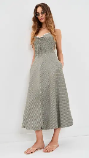 HOUSE OF SUNNY Gingham Balloon Cami Dress