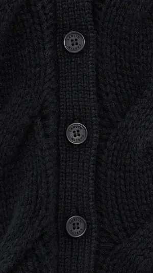 Sablyn Jolie Cropped Cashmere Cable Cardigan