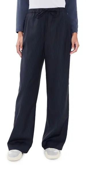 ROWING BLAZERS Pinstriped Wide-leg Trousers