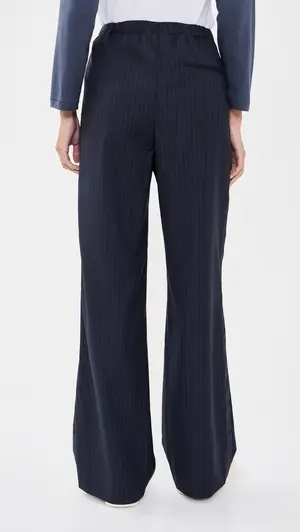 ROWING BLAZERS Pinstriped Wide-leg Trousers