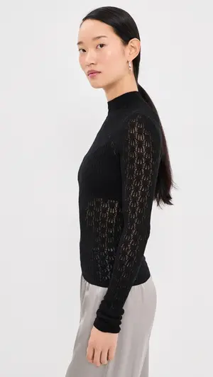 Sablyn Rhea Mock Neck Tee