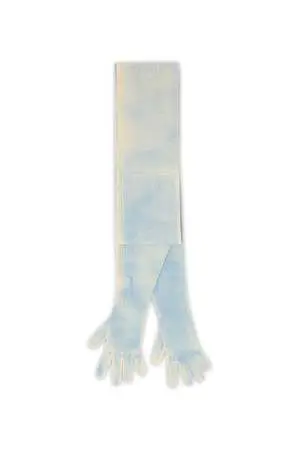 DIESEL® Two-tone Wool Glove-scarf - Blue