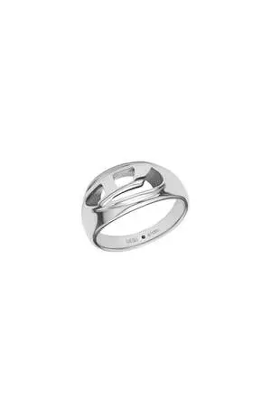 DIESEL® Stainless Steel Band Ring - Silver