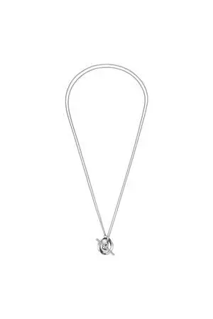 DIESEL® Stainless Steel Pendant Necklace - Silver