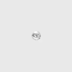 DIESEL® Stainless Steel Hoop Earrings With Oval D Logo - Silver