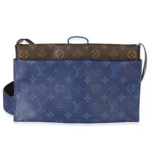 LOUIS VUITTON Monogram Canvas Outdoor Pouch - Blue