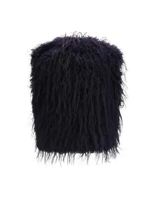 FORTE_FORTE Eco Mongolia Faux Fur Vest - Blue