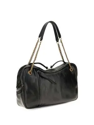VIVIENNE WESTWOOD Large Dolce Textured Leather Shoulder Bag