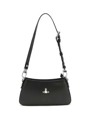 VIVIENNE WESTWOOD Tasha Leather Shoulder Bag - Black