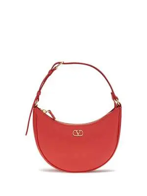 Valentino Garavani Mini Hobo Vlogo Signature Shoulder Bag - Red