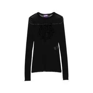 JEAN PAUL GAULTIER Mesh Long Sleeve Top - Blue