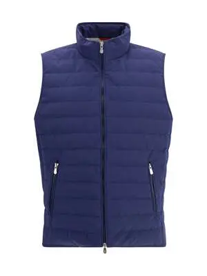 Brunello Cucinelli Quilted Vest Jacket - Blue