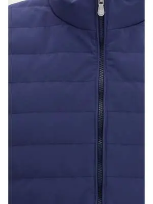 Brunello Cucinelli Quilted Vest Jacket - Blue