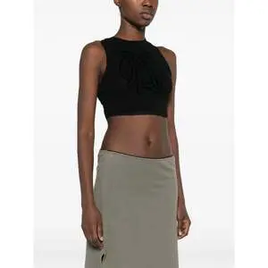 JEAN PAUL GAULTIER Cropped Top With Logo Print
