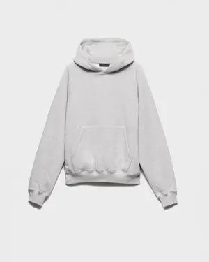 Prada Cotton Fleece Hoodie - Grey