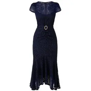 SACHA DRAKE Affair Of Honour Dress In Navy - Blue