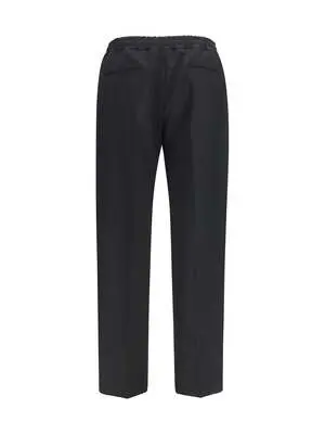 Valentino Garavani Vlogo Embroidered Cotton Gabardine Pants