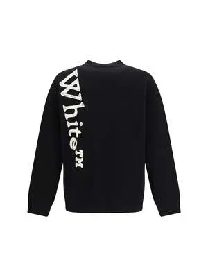 Off-White Vertical Logo Knit Crewneck