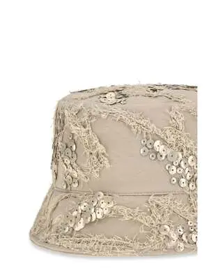 Brunello Cucinelli Embroidered Sequin Bucket Hat