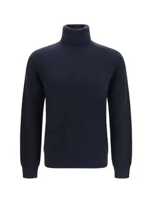 Brioni Wool And Cashmere Turtleneck Sweater - Blue