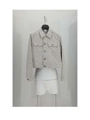 Dior Monogram Denim Jacket - Gray