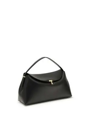 TOTEME T-lock Shoulder Bag In Leather - Black