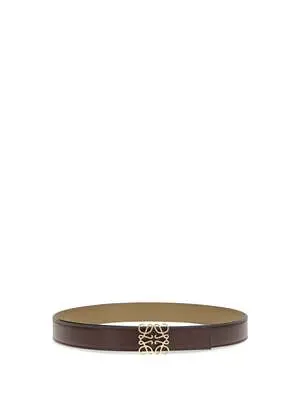 Loewe Reversible Leather Belt With Anagram Buckle - Multicolor