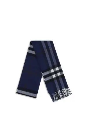 Burberry Cashmere Check Pattern Scarf