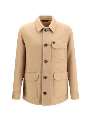 Brioni Workwear Cashmere Jacket - Cream
