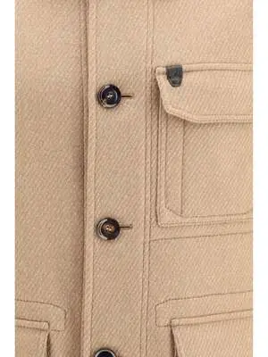 Brioni Workwear Cashmere Jacket - Cream