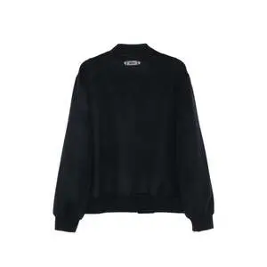 Brioni Navy Wool And Cashmere Blend Bomber Jacket With Silver-tone Hardware - Blue