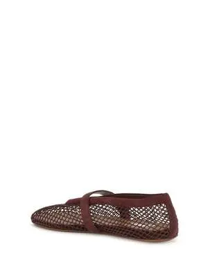 Alaïa Mesh Ballerinas With Buckle Strap - Multicolor