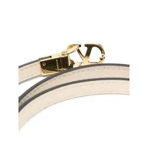 Valentino Garavani Skinny Belt With Logo Buckle