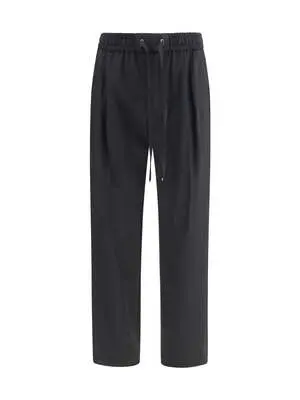 Dolce & Gabbana DOLCE & GABBANA Wool Gabardine Jogger Pants Black